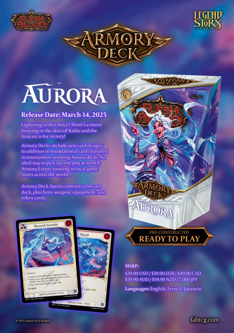 El Poder De La Tormenta: Descubre El Nuevo Armory Deck De Aurora.